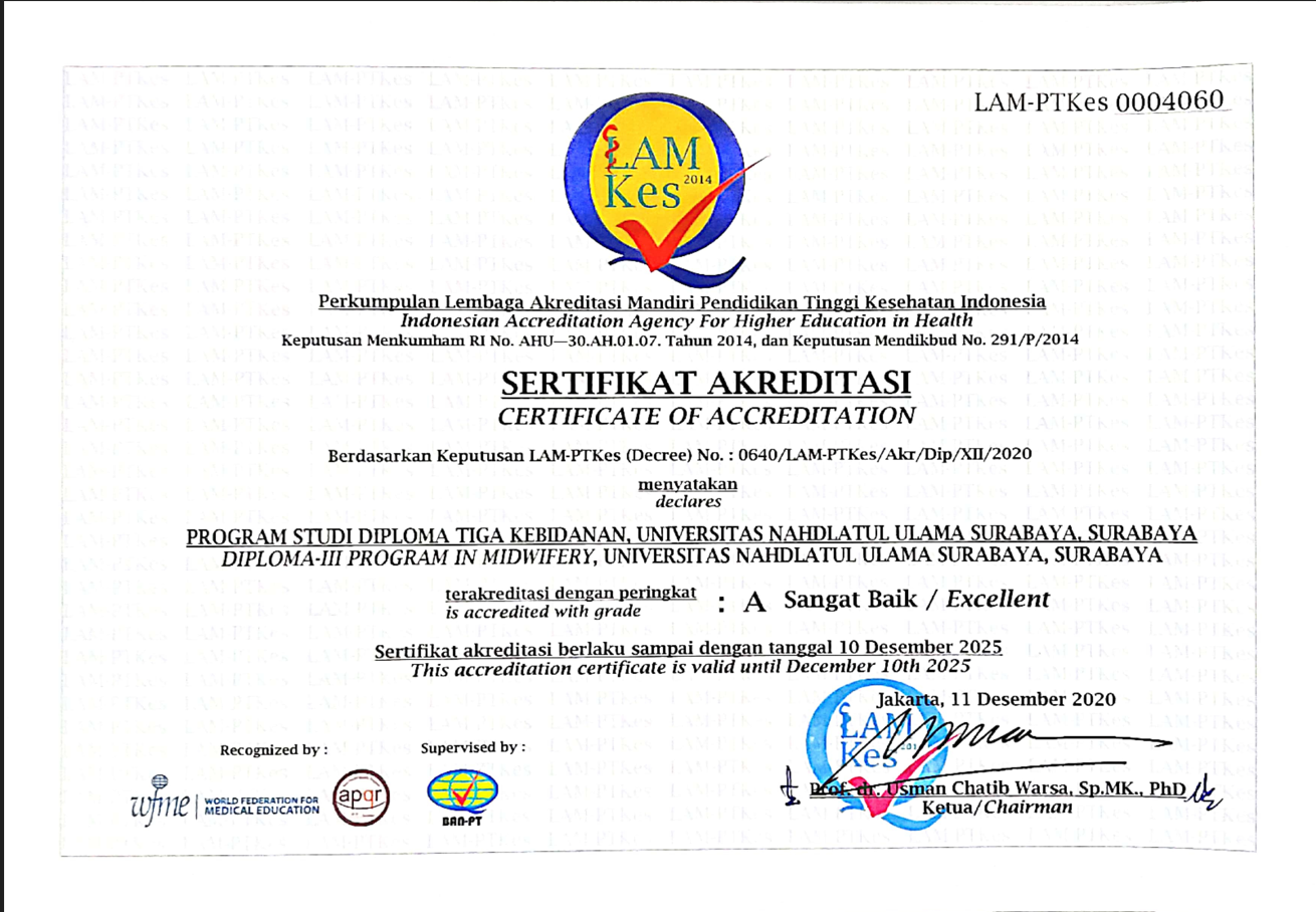 Sertifikat Akreditasi | Lembaga Penjaminan Mutu & Pengawasan Internal - UNUSA